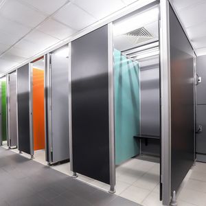 Toilet cubicle - CLOUD - Prospec - glass / for public building