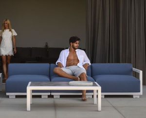 Contemporary dining table - VICTUS - 10Deka - HPL / aluminum base / rectangular