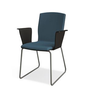 Contemporary visitor chair - TURINI - burgessfurniture - indoor ...