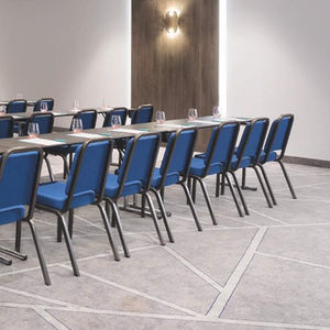 Contemporary visitor chair - FLAIR - burgessfurniture - indoor / fabric ...