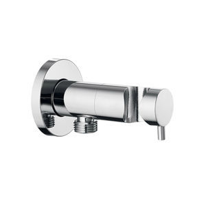 Shower single tap - TONDO - Aquademy - wall-mounted / chrome-plated ...