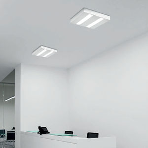 Recessed downlight - SPOKE - PLEXIFORM - surface mounted / LED / round