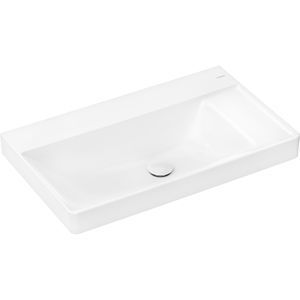 Wall-mounted washbasin - 61025450 - hansgrohe - ceramic / with shelf ...