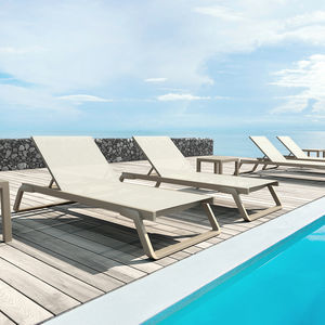 Contemporary sun lounger - SLIM - Siesta - resin / resin / contract