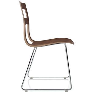 Stackable chair - ZESTY - Plycollection - Scandinavian design / vinyl ...