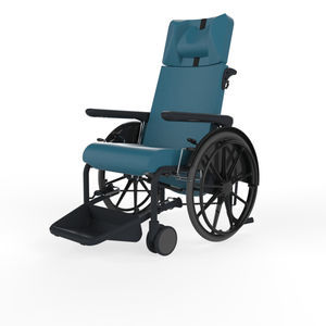 Leather medical chair - GAIA LIFT UP - Navailles - on casters ...