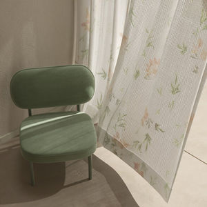 Floral sheer curtain fabric - SHADE - ado goldkante - viscose ...