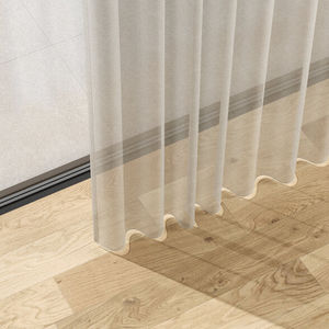 Plain sheer curtain fabric - CAPRI PLUS - ado goldkante - polyester ...