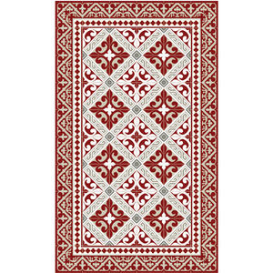 Contemporary rug - FLOR DE LIS- L3 - BEIJA FLOR - patterned / vinyl ...