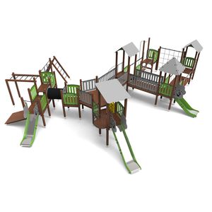 Playground play structure - CASTLE : WAR-05 - Free Kids s.c. - for ...