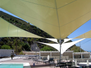 Metal frame tensile structure - ATHENS METRO MALL - Arka - roof / with ...