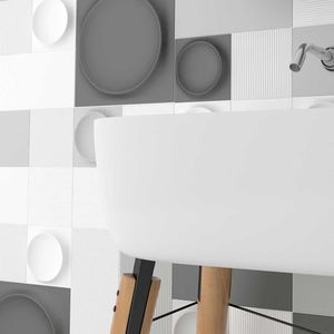 Ceramic tile - HEXA - WOW Design EU - embossed / bathroom / wall