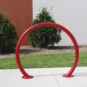 Floor-mounted bike rack - SQUARE U ON RAILS - Madrax - secure / for ...