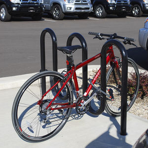 Floor-mounted bike rack - Pin - Madrax - steel / powder-coated steel ...