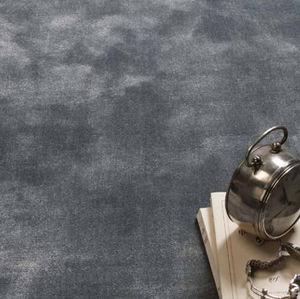 Hand-woven carpet - SIKKIM - Jacaranda - velvet / cotton / tertiary