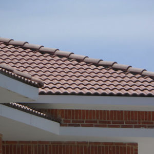 Pan roof tile - TUSCANY : SUNSET BLEND - Crown Roof Tiles - concrete