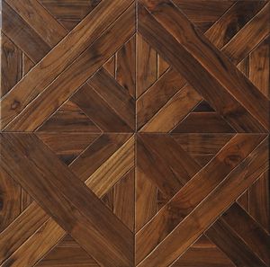 Engineered parquet floor - SQUARE VILLA: WHITE OAK LACQ - TEKA Parquet ...