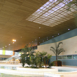 Wooden suspended ceiling - LAUDER LINEA SWELL - Process Bois by ...