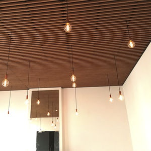 Wooden suspended ceiling - LAUDER LINEA SWELL - Process Bois by ...