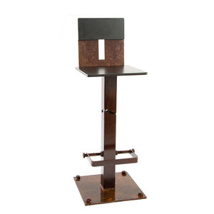Contemporary bar stool - SGAB-BORG - Vela Arredamenti - leather / iron ...