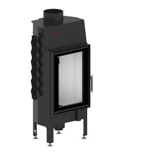 Wood-burning fireplace - AL9R.H-D - Hitze - free-standing / corner ...