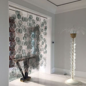 Metal room divider - RGB curtain - veveglass - glass / commercial / indoor