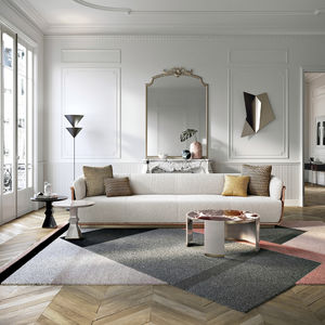 Contemporary sofa - Allure - Capital Collection - beige / fabric / leather