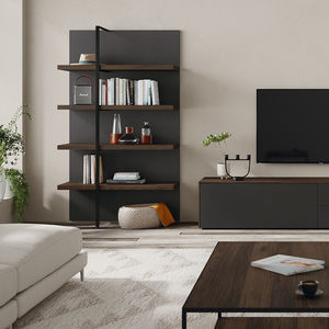 Low shelf - Shell - Mobenia - contemporary / lacquered MDF / melamine