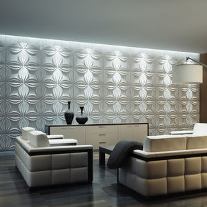 Ceiling decorative panel - INREDA - 3Dcora - wall / fire-retardant ...