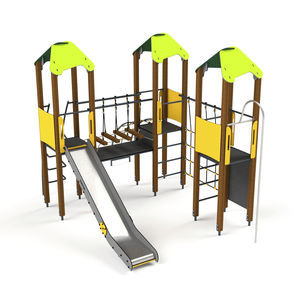Playground structure - 10049 - Astrus Playgrounds - metal / wooden / HDPE
