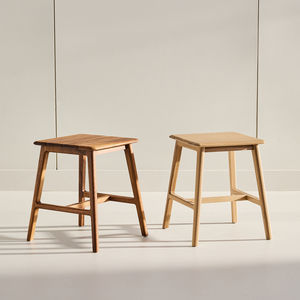 Contemporary stool - The Offcuts - KASTELLA - oak / American walnut ...
