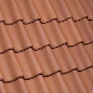 Interlocking roof tile - RT 871 - Randers Tegl A/S - imbrex / large / clay