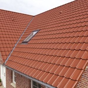 Interlocking roof tile - RT 844 - Randers Tegl A/S - flat / large / clay