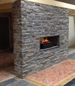 Engineered stone wall cladding - BROKEN ROCK - Wild stone - interior ...