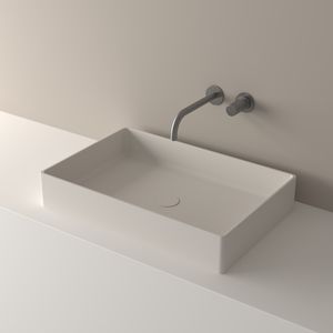 Countertop washbasin - LR1M - ICÓNICO - Solid Surface / round / contemporary