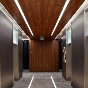Laminate acoustic baffle - LINEAR SYSTEM - Integra - Interior Systems ...
