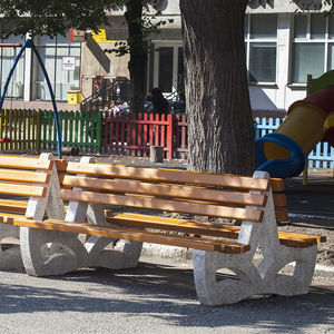 Contemporary public bench - 198 - Encho Enchev - ETE - wooden / fiber ...