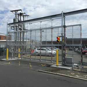 Sliding gate - TCG-12 (U.S. DOS K12) - Tymetal Corp - metal / with bars ...