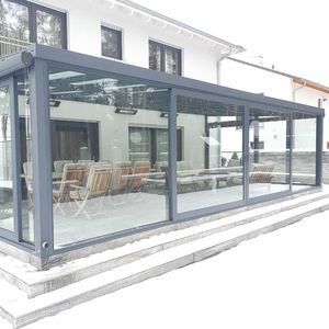 Glass windbreak panel - SLIDEMOTION - BYART GROUP - commercial