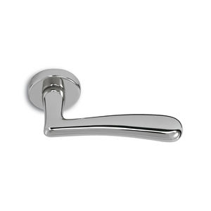 Door handle - LEV - Ento - chrome / brass / contemporary