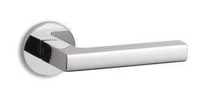 Door handle - LEV - Ento - chrome / brass / contemporary