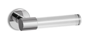 Door handle - LEV - Ento - chrome / brass / contemporary