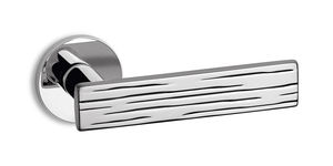 Door handle - LEV - Ento - chrome / brass / contemporary