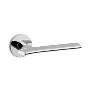 Door handle - LEV - Ento - chrome / brass / contemporary