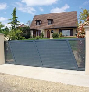 Perforated sheet metal gate - All architecture and design manufacturers