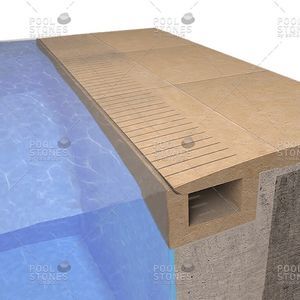 Swimming pool overflow grating, Pool overflow grating - All architecture and design manufacturers