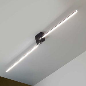 Contemporary ceiling light - RAYS - cattaneo - curved / ring-shaped / iron