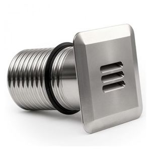 Recessed floor light fixture - M2 - LuxR - recessed wall / LED / round