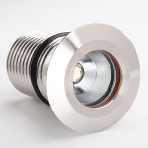 Recessed floor light fixture - M2 - LuxR - recessed wall / LED / round