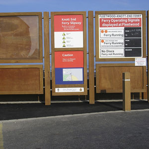 Public space information panel - Woodscape.